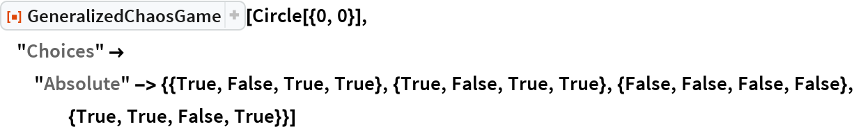 GeneralizedChaosGame | Wolfram Function Repository