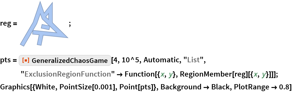GeneralizedChaosGame | Wolfram Function Repository