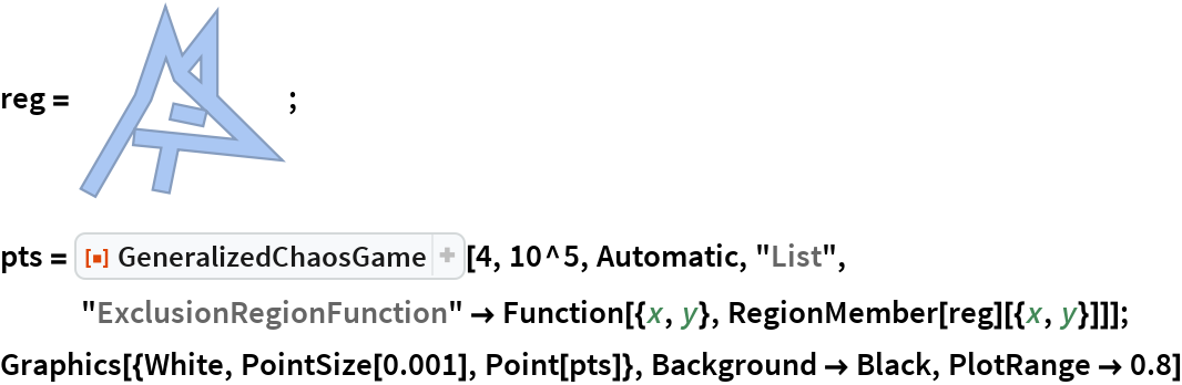 GeneralizedChaosGame | Wolfram Function Repository