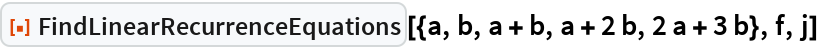 FindLinearRecurrenceEquations | Wolfram Function Repository