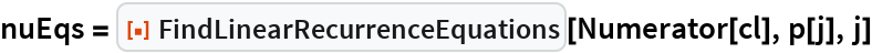FindLinearRecurrenceEquations | Wolfram Function Repository