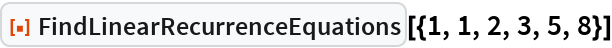 FindLinearRecurrenceEquations | Wolfram Function Repository
