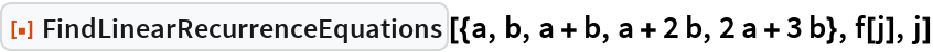 FindLinearRecurrenceEquations | Wolfram Function Repository