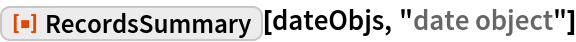 RecordsSummary | Wolfram Function Repository