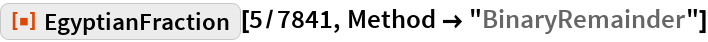 EgyptianFraction | Wolfram Function Repository