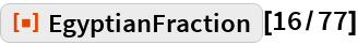 EgyptianFraction | Wolfram Function Repository