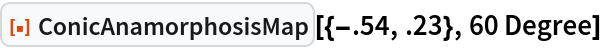 ConicAnamorphosisMap | Wolfram Function Repository