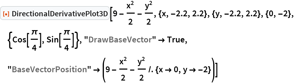 DirectionalDerivativePlot3D | Wolfram Function Repository