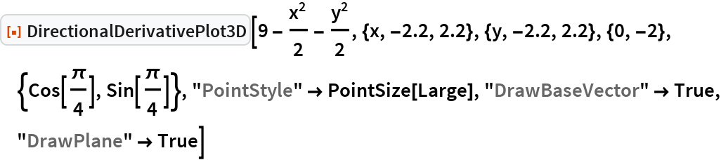 DirectionalDerivativePlot3D | Wolfram Function Repository
