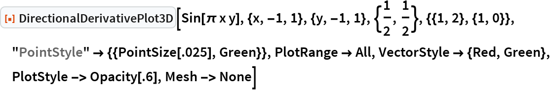 DirectionalDerivativePlot3D | Wolfram Function Repository