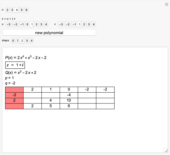 horner method example
