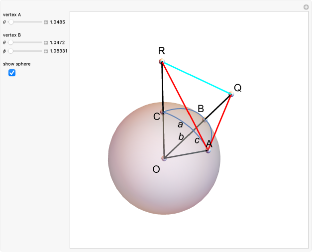 Cosine Formula For Spherical Triangle