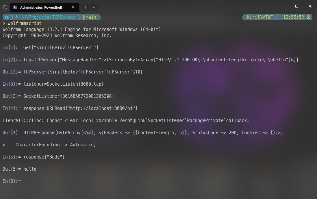 TCPServer | Wolfram Language Paclet Repository